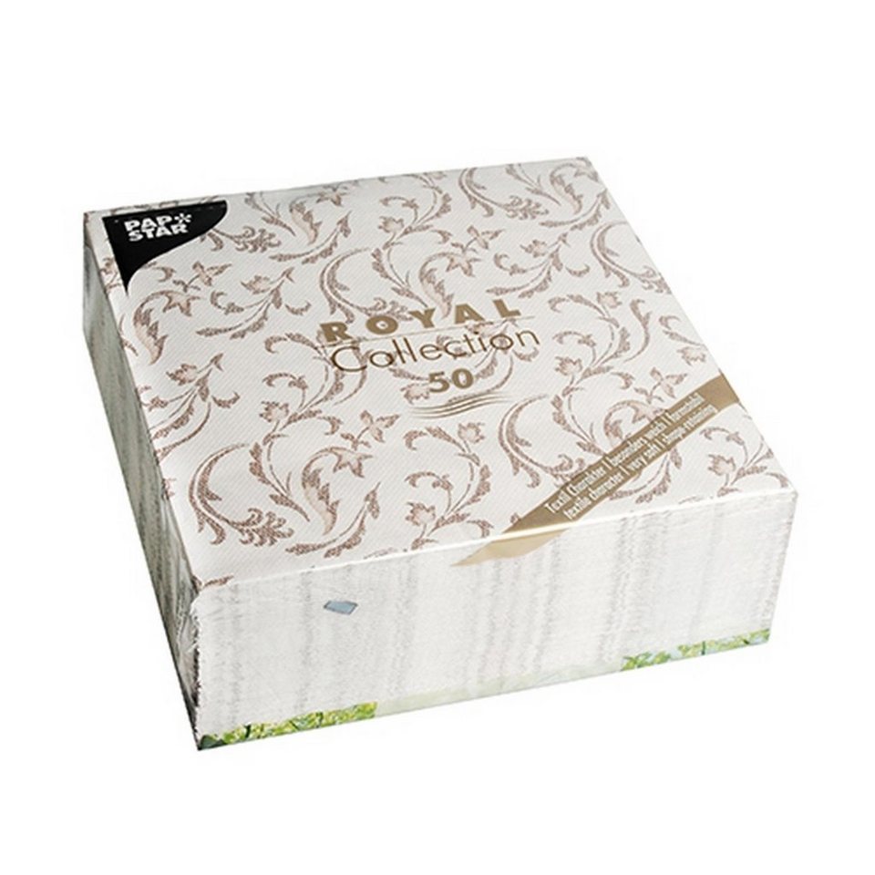Papstar Papierserviette 250 Servietten Royal Collection 14 Falz 40 Cm