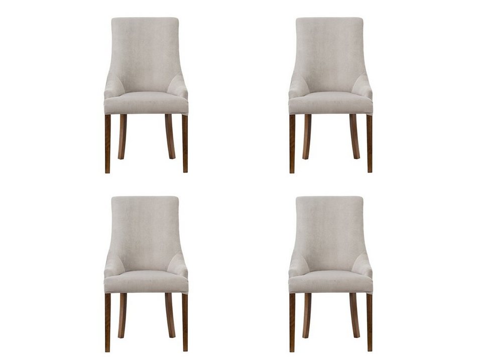 Jvmoebel Stuhl 4x Designer Polster Stuhl Set Garnitur Stühle Komplett