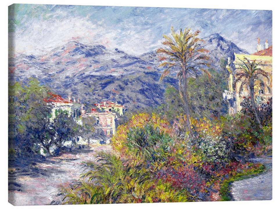Posterlounge Leinwandbild Claude Monet Villas At Bordighera