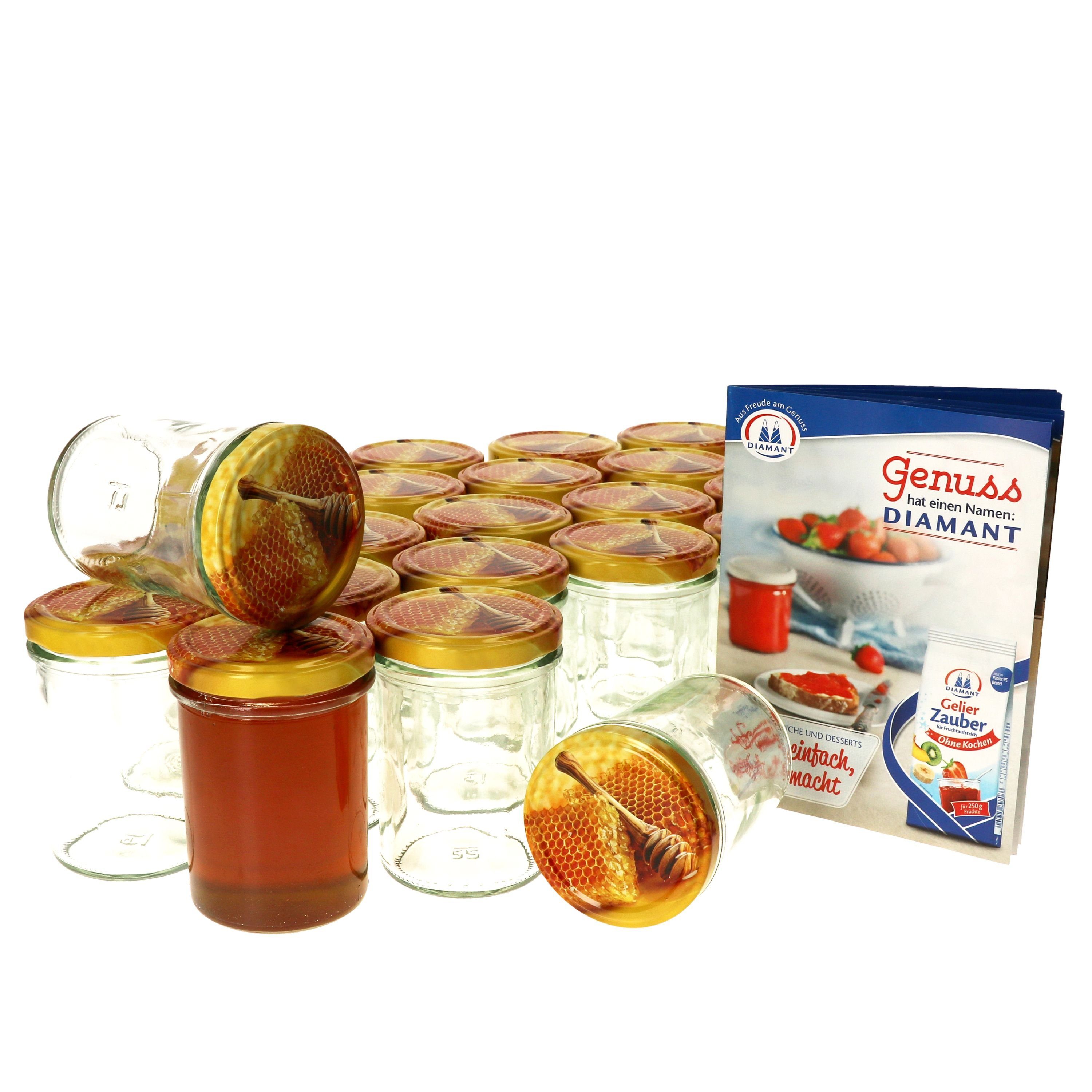 Mambocat Einmachglas 25er Set Sturzglas 230 Ml Hoch Carino To 66 Deckel