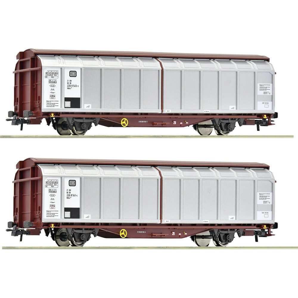 Roco Güterwagen Roco 6600111 H0 2er-Set Schiebewandwagen der DB