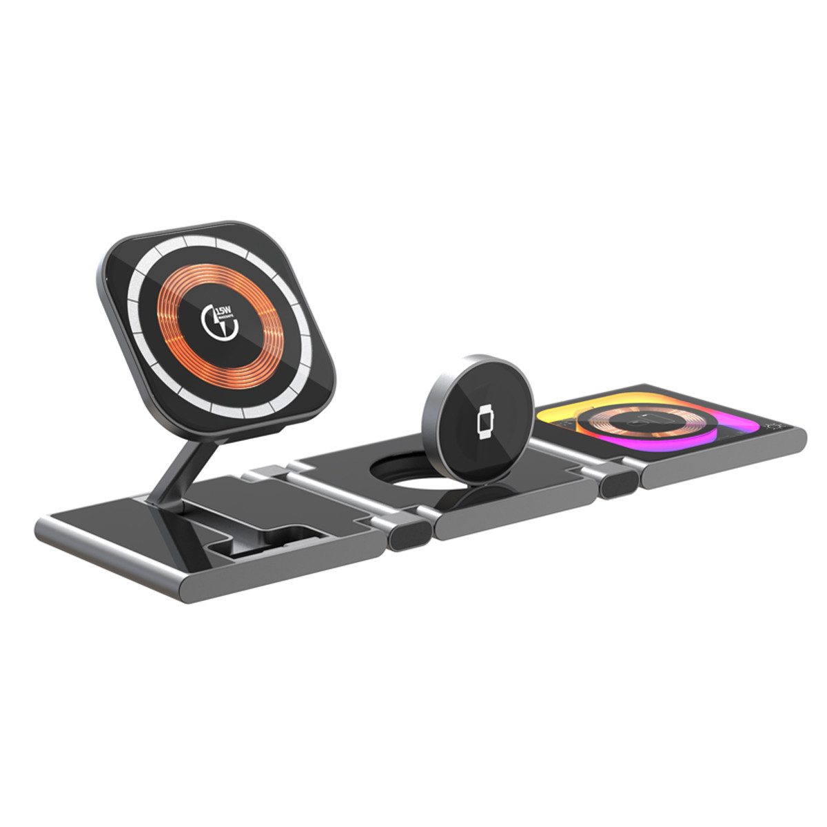Ventarent Faltbare 4 In 1 Wireless Charger Ladegerät Induktions
