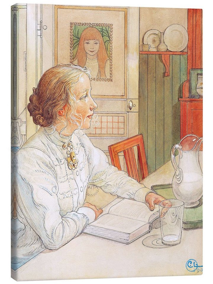 Posterlounge Leinwandbild Carl Larsson Meine älteste Tochter Malerei