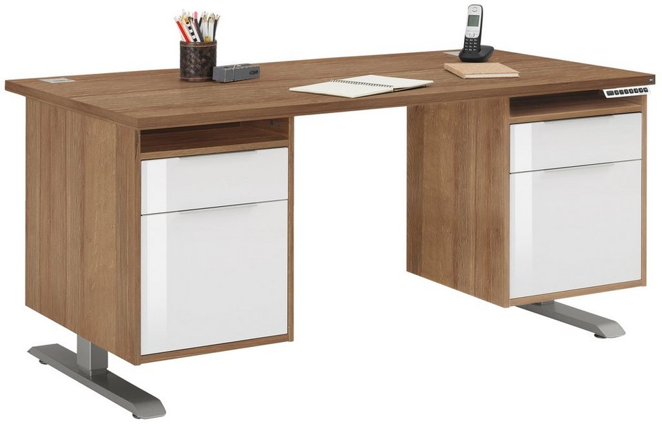Möbelando Schreibtisch 5519 Bxhxt 175x120x80 Cm Aus Spanplatte