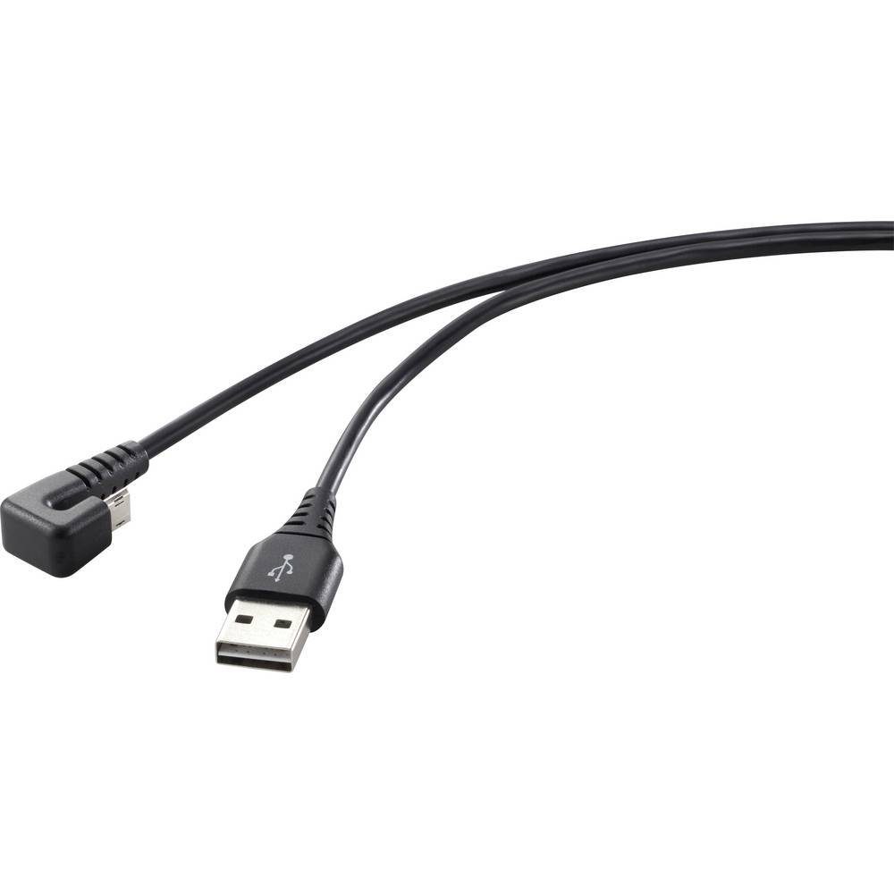 Renkforce USB 2 Anschlusskabel,180 Grad gewinkelt USB-Kabel, Vergoldete ...