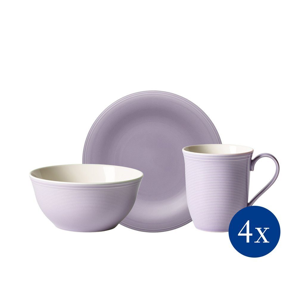 Like By Villeroy And Boch Frühstücks Geschirrset Color Loop Blueblossom