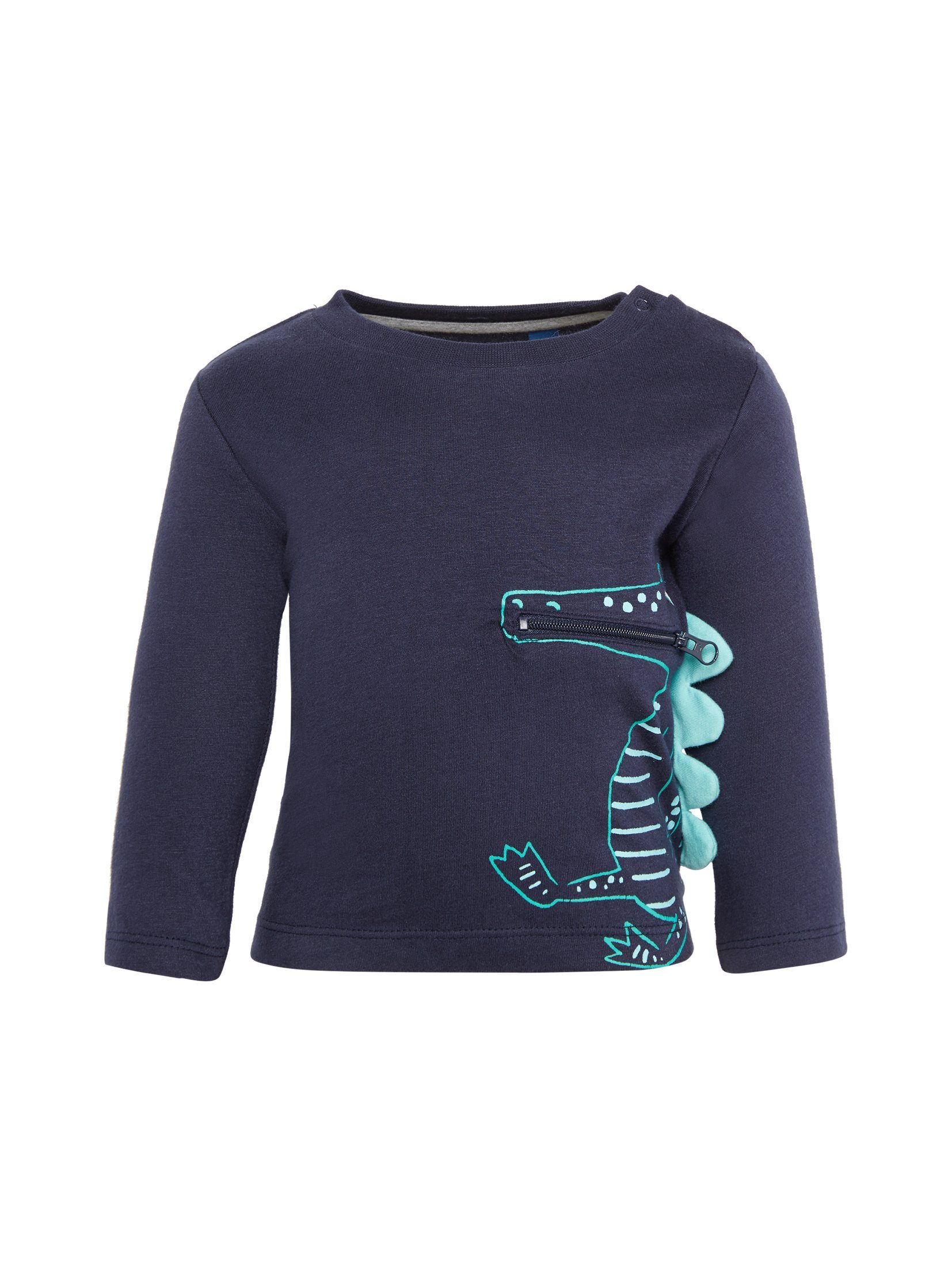 Tom Tailor Sweatshirt Shirt Mit Krokodil Print Und Tasche