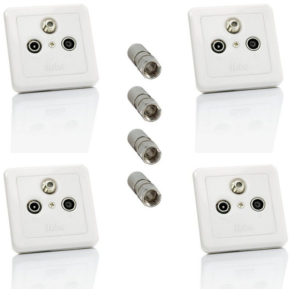 ᐅ fuba Antennensteckdose 4x GAD 300 Sat-Dose 3-Fach Enddose XCon S8 F ... ᐅ fuba Antennensteckdose 4x GAD 300 Sat-Dose 3-Fach Enddose XCon S8 F ...