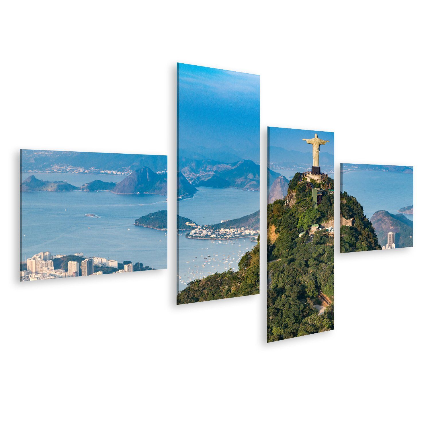 islandburner Leinwandbild Bild auf Leinwand Rio De Janeiro Berg Corcovado Mit Der Statue Von Chr