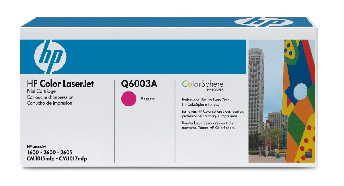 Tonerpatrone, Druckkassette magenta mit ColorSphere Toner Q6003A