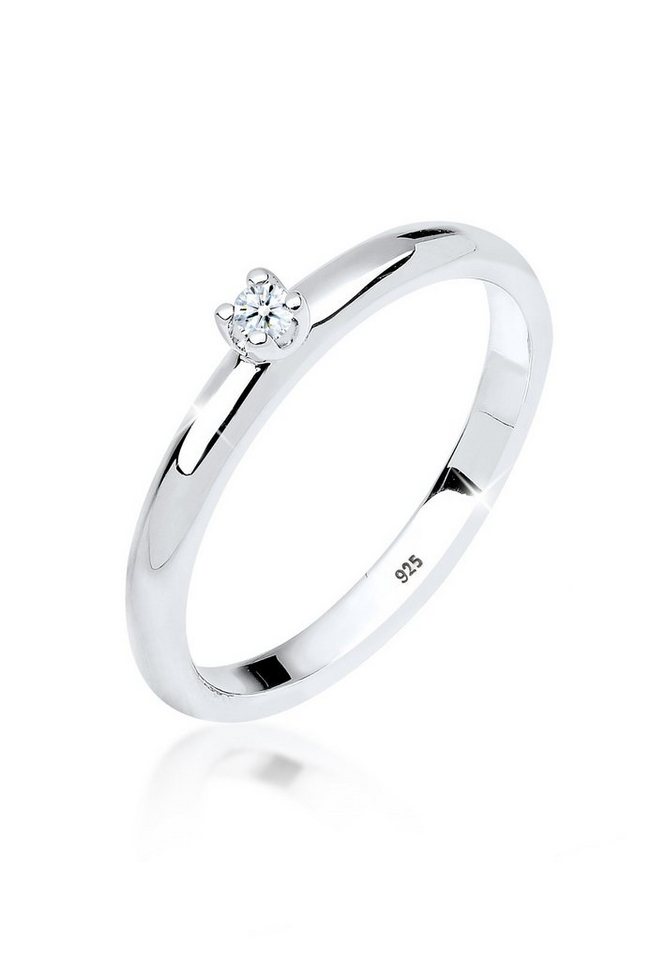 Diamore Diamantring, Solitär-Ring, Diamant Ring aus 925er Sterling ... Diamore Diamantring, Solitär-Ring, Diamant Ring aus 925er Sterling ...