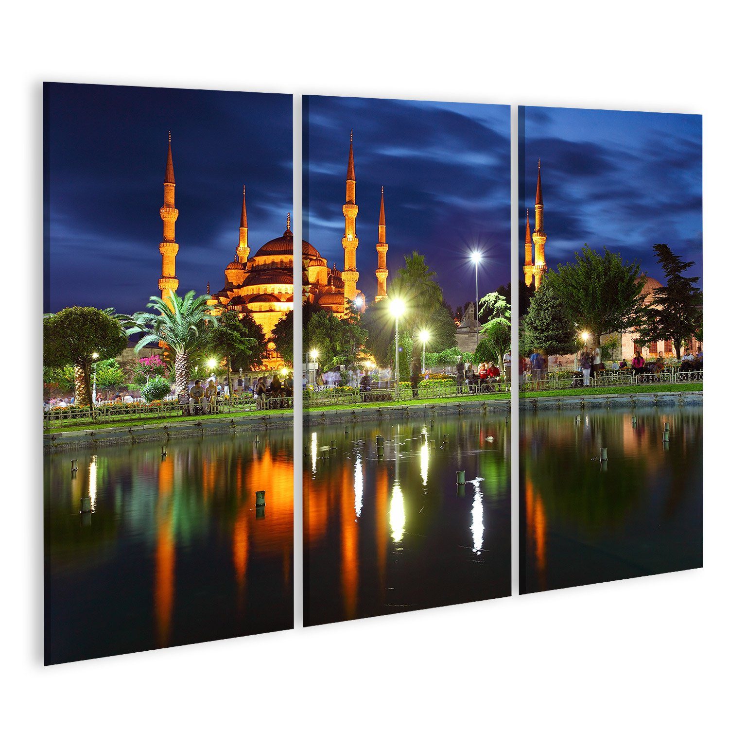 islandburner Leinwandbild Bild auf Leinwand Blaue Moschee Istanbul Türkei Wandbild Leinwandbild ...