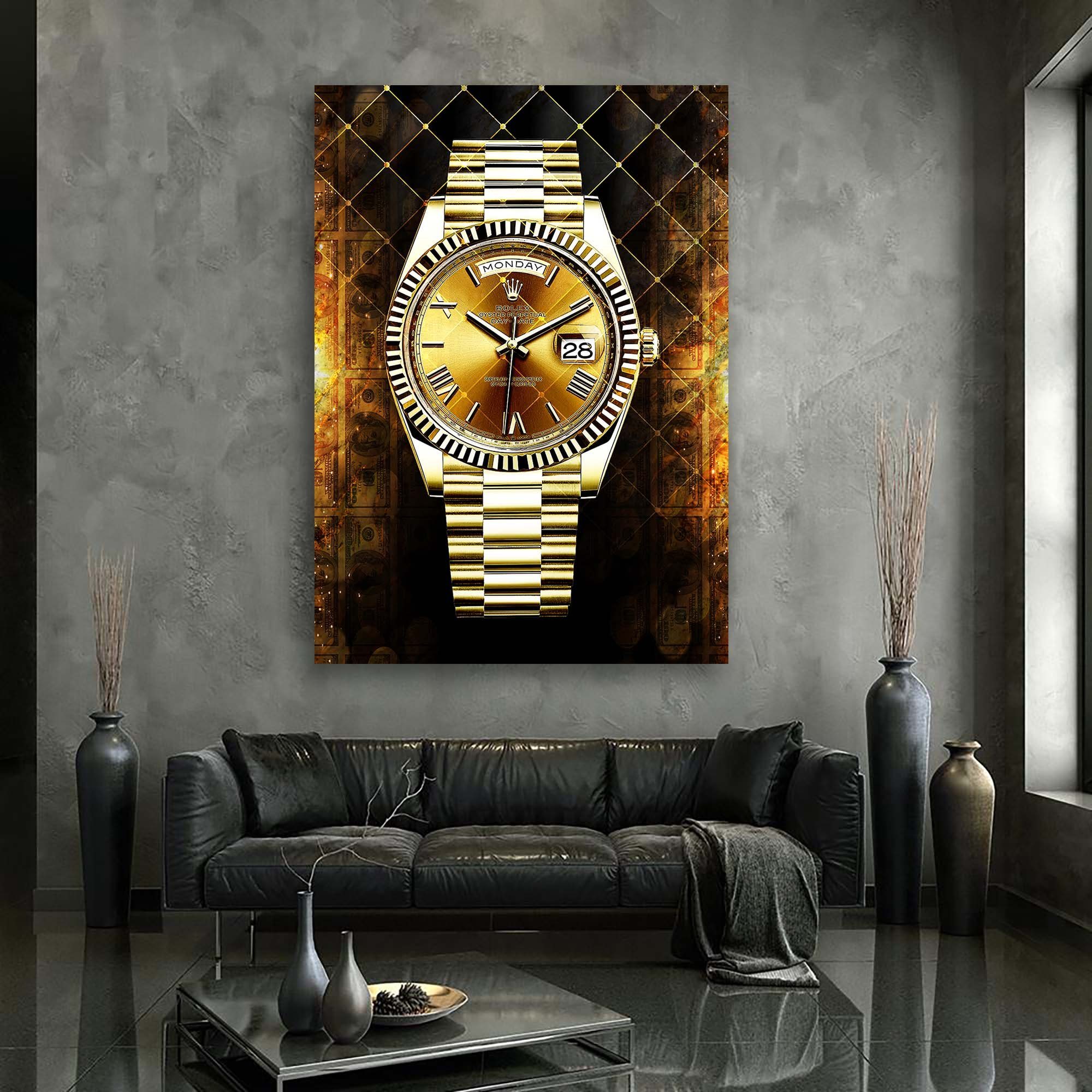 ArtMind XXL-Wandbild CASH - ROLEX - MONEY, Premium Wandbilder als ...