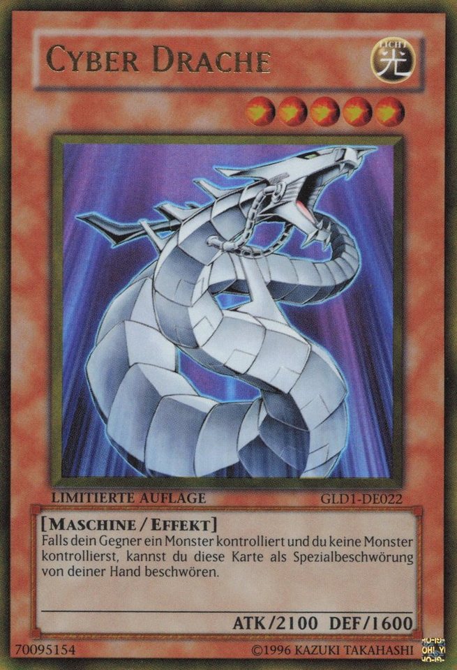 Recollectibles Sammelkarte Yugioh Karte Cyber Drache Yu Gi Oh Karte