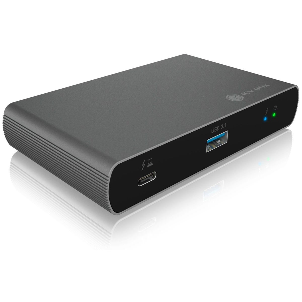Raidsonic ICY BOX IB-HUB801-TB4 Thunderbolt 4 Type-C Hub Netzwerk-Switch
