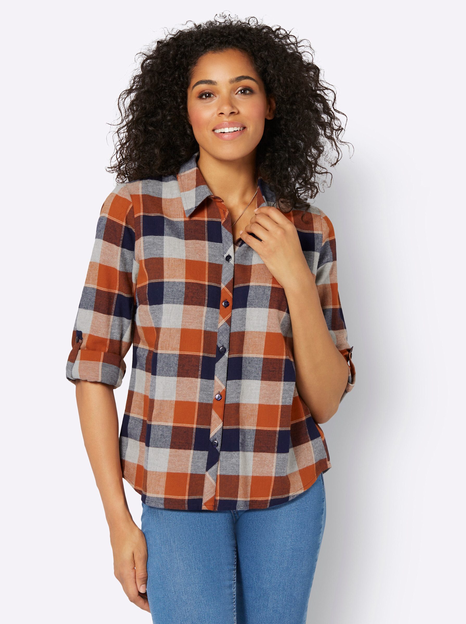 Witt Klassische Bluse Flanell Bluse