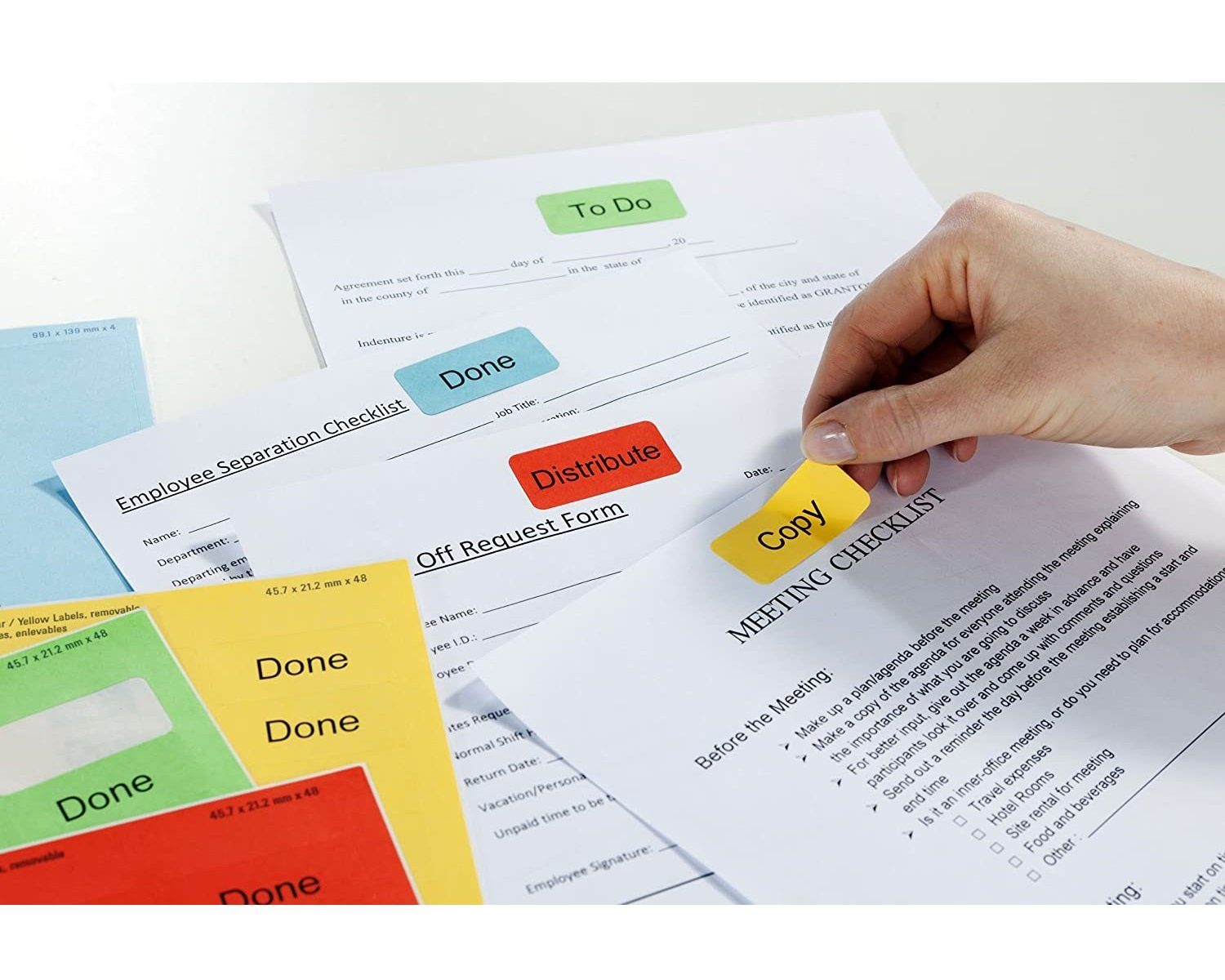 Avery Zweckform Etiketten 280x Etiketten Wiederablösbar Grün 99,1x38 ...