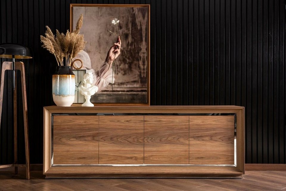 Jvmoebel Sideboard Braune Kommode Anrichte Buffet Schrank Möbel
