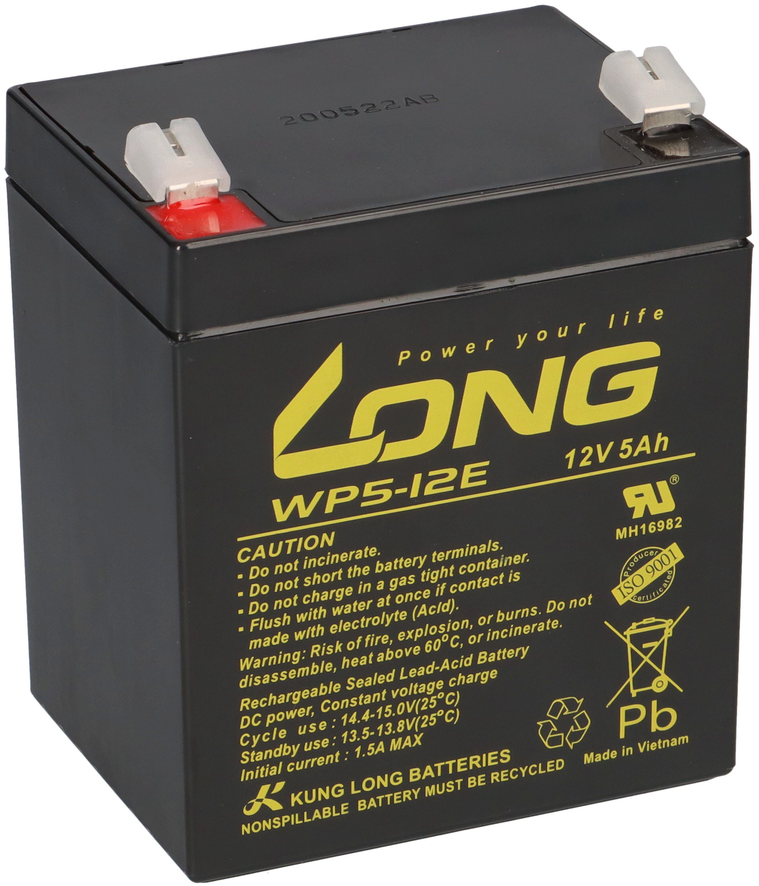 Kung Long Kung Long Akku 12V 5Ah WP5-12E zyklenfest Bleiakkus