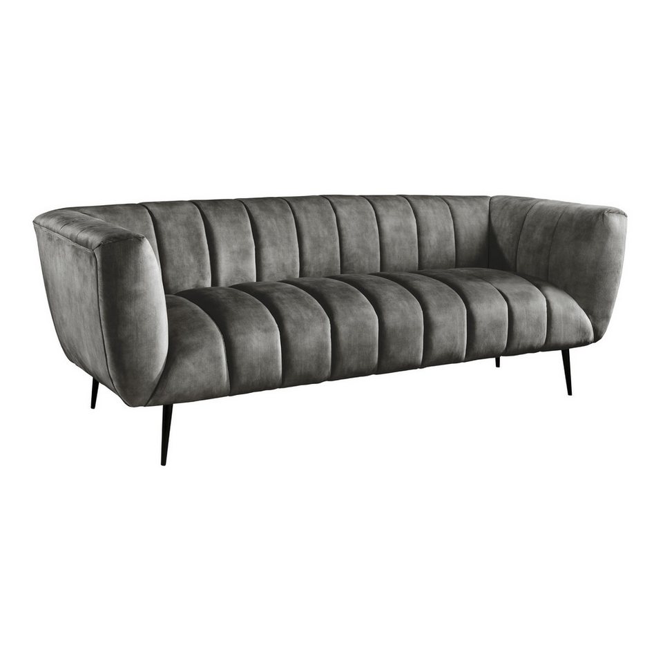 Riess Ambiente Sofa Noblesse 225cm Grau Schwarz Einzelartikel 1