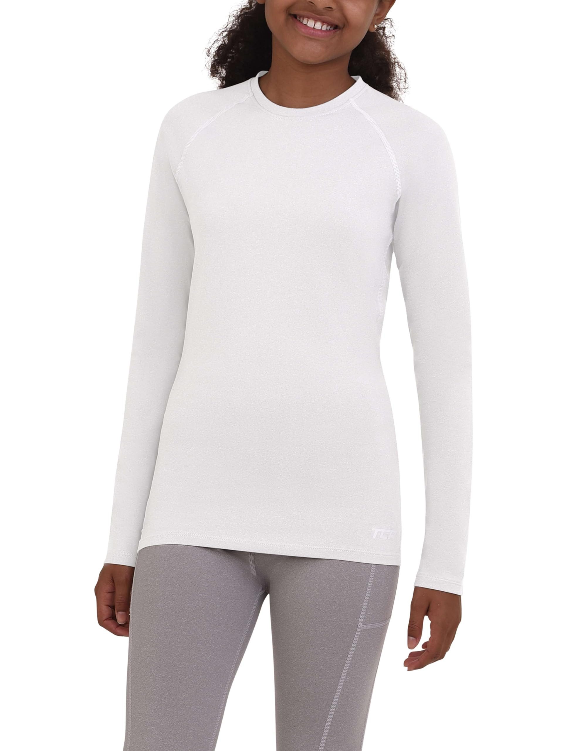 Tca Langarmshirt Tca Mädchen Superthermal Trainingsoberteil Weiß 6 8