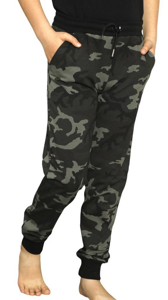 Loreza Jogginghose Jungen Mädchen Camouflage Hose Trainingshose Joggi