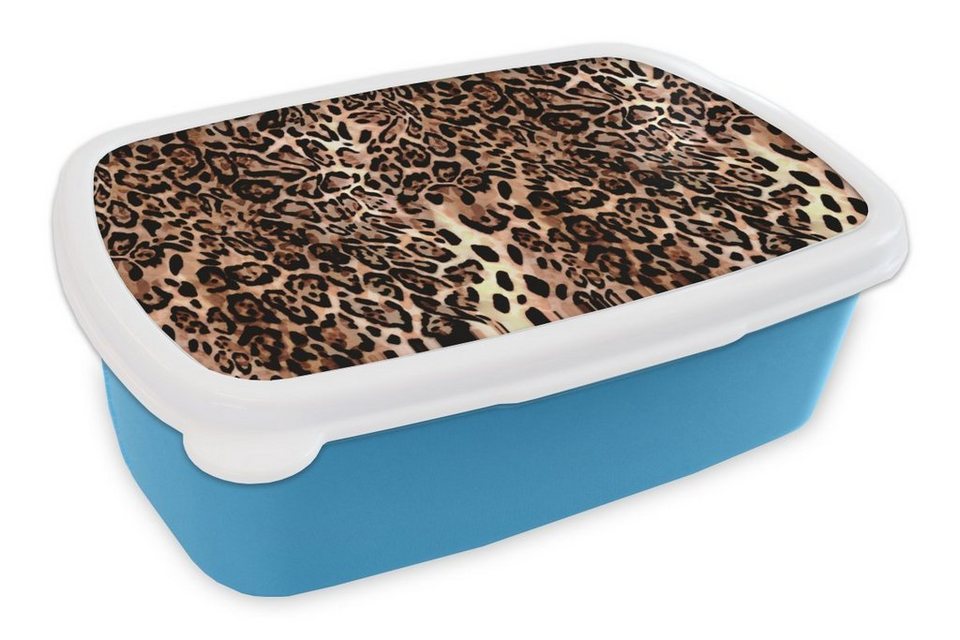 Muchowow Lunchbox Tiermuster Leopard Design Luxus Kunststoff 2