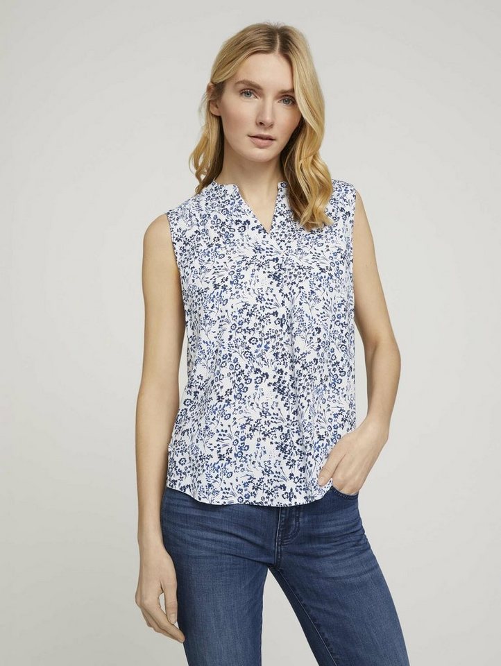 Tom Tailor Langarmbluse Ärmellose Bluse Mit Lenzingtm Ecoverotm Im