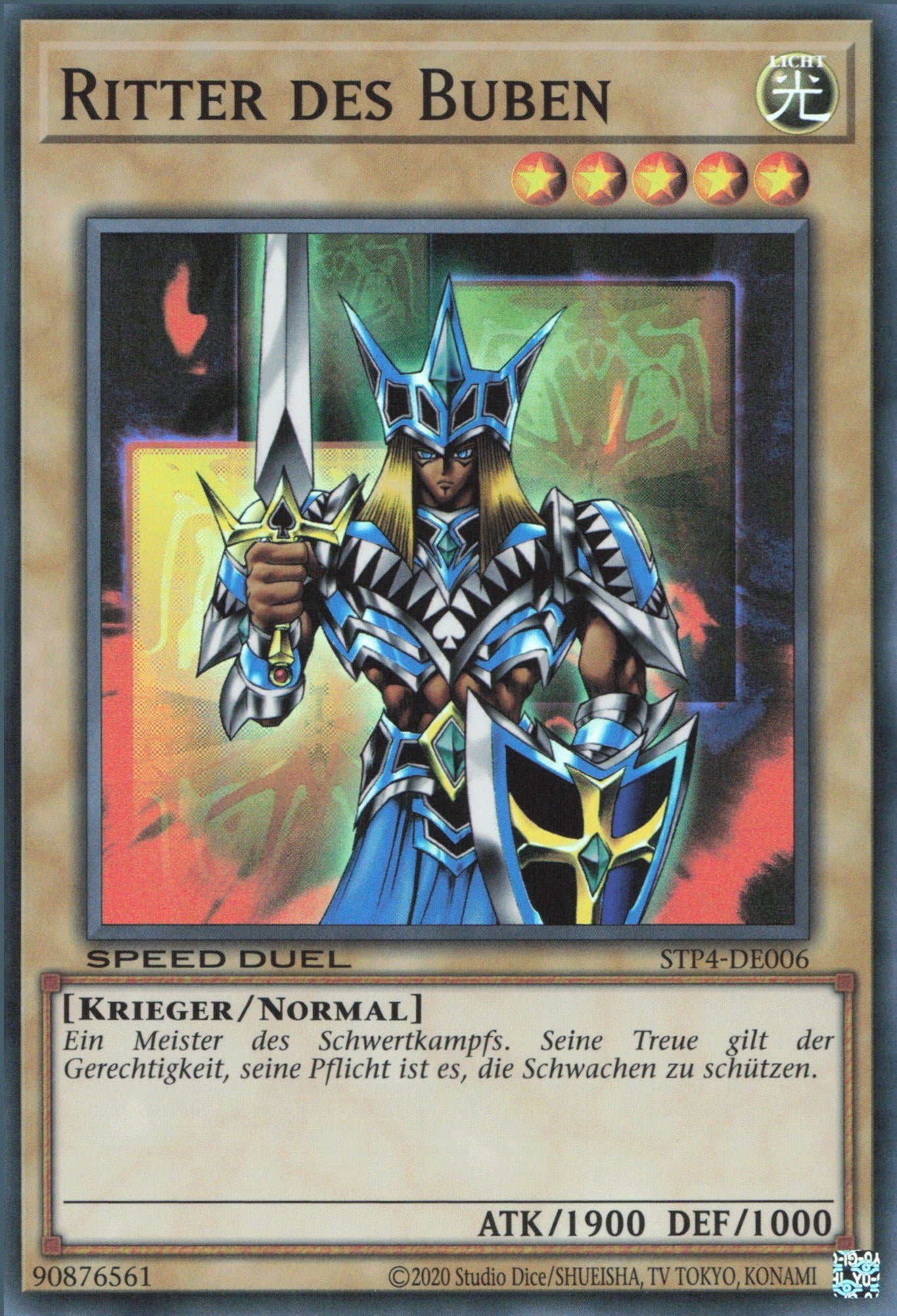 Recollectibles Sammelkarte Yugioh Karte Ritter Des Buben Yu Gi Oh