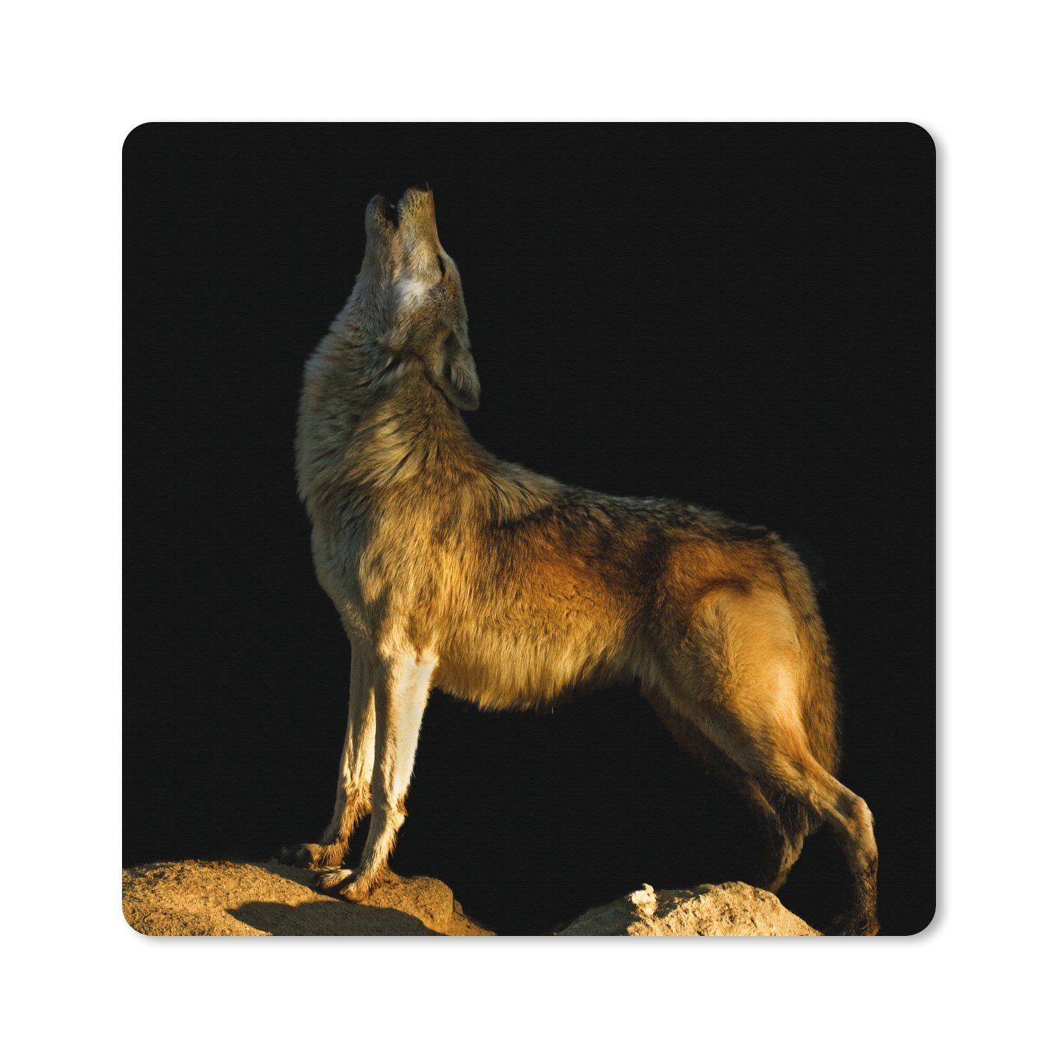 Muchowow Gaming Mauspad Heulender Wolf 1 St Mousepad Mit