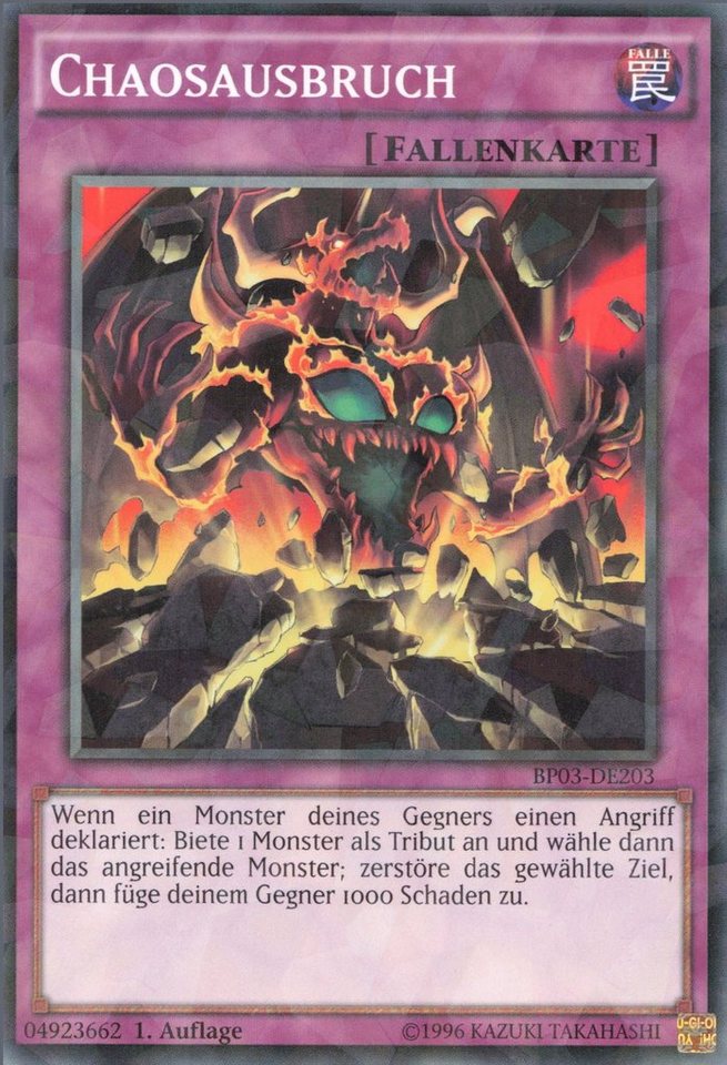 Recollectibles Sammelkarte Yugioh Karte Chaosausbruch V 2 Yu Gi Oh