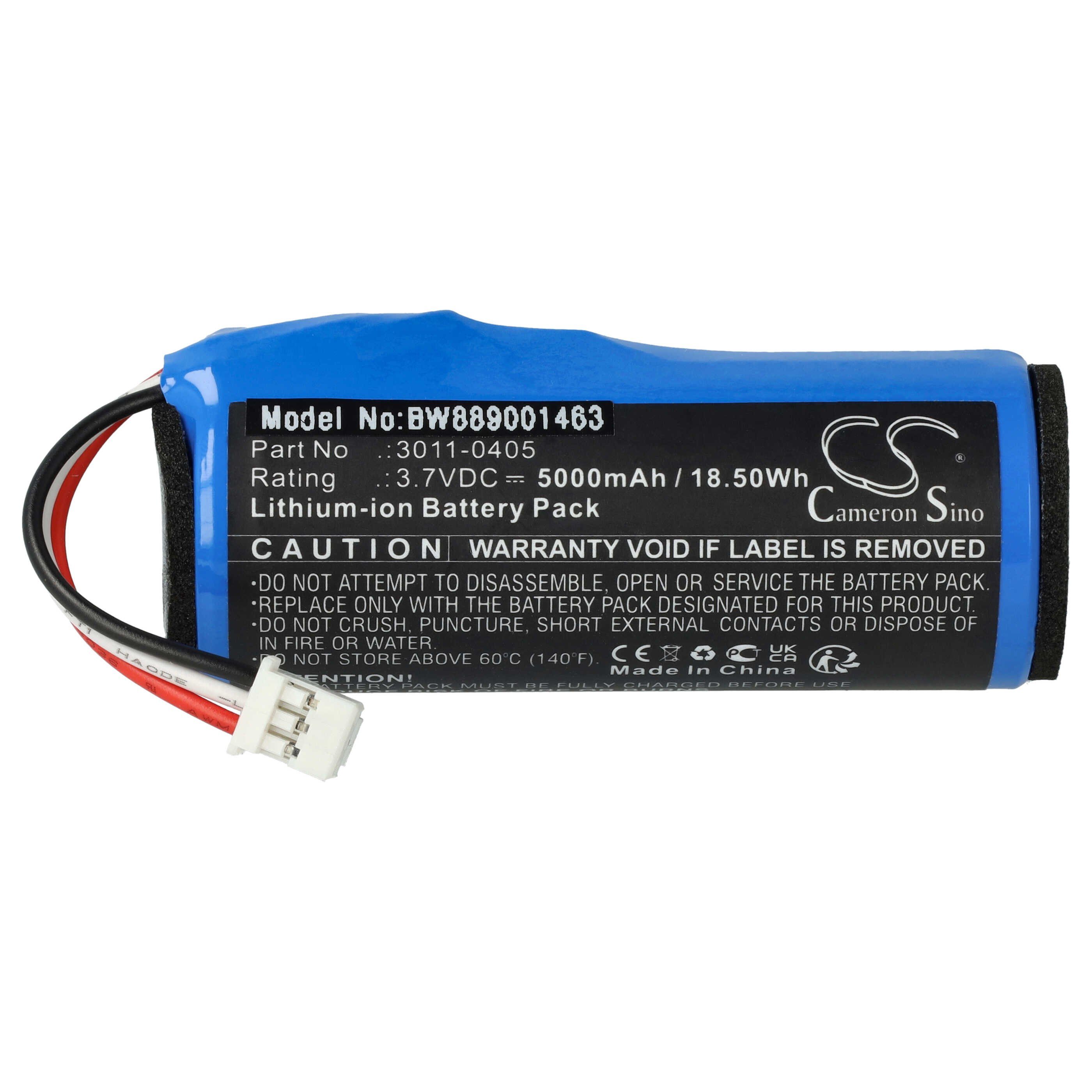 vhbw Ersatz für Minelab 3011-0405 für Metalldetektor (5000 mAh, 3,7 V, Akku Li-Ion 5000 mAh (3,7 V)