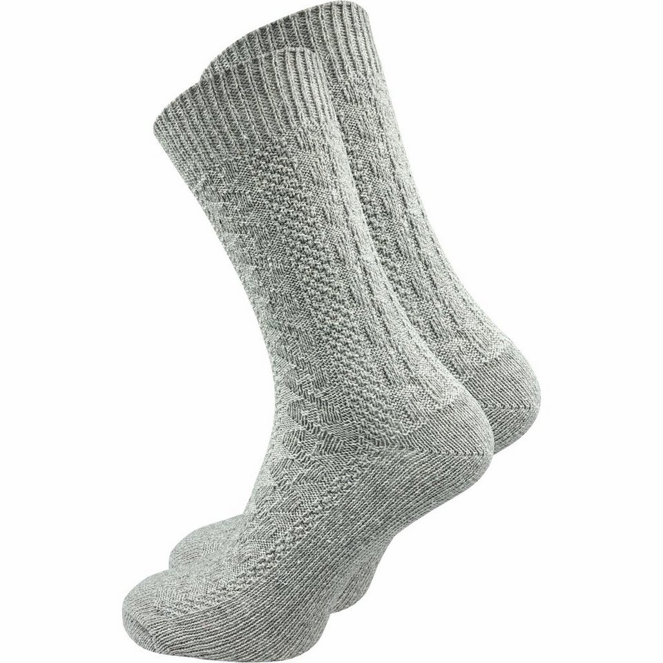 GAWILO Trachtensocken für Herren mit urigem Zopfmuster in grau & natur ... GAWILO Trachtensocken für Herren mit urigem Zopfmuster in grau & natur ...