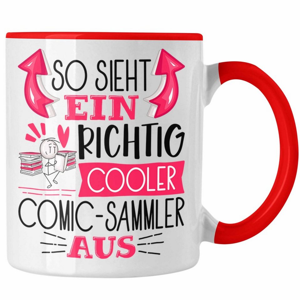 Trendation Tasse So Sieht Ein Richtig Cooler Comic Sammler Aus Geschenk