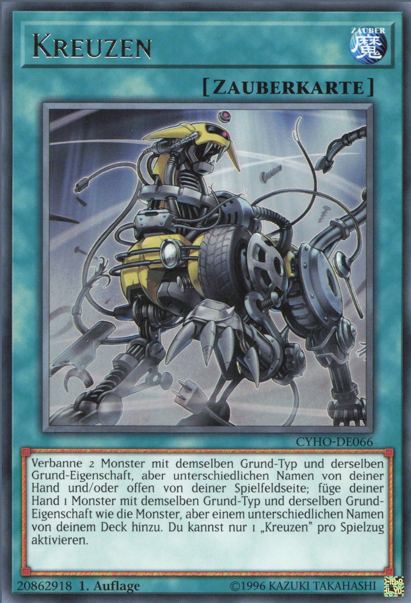 ReCollectibles Sammelkarte YuGiOh Kreuzen, Yu-Gi-Oh! CYHO-DE066 Rare