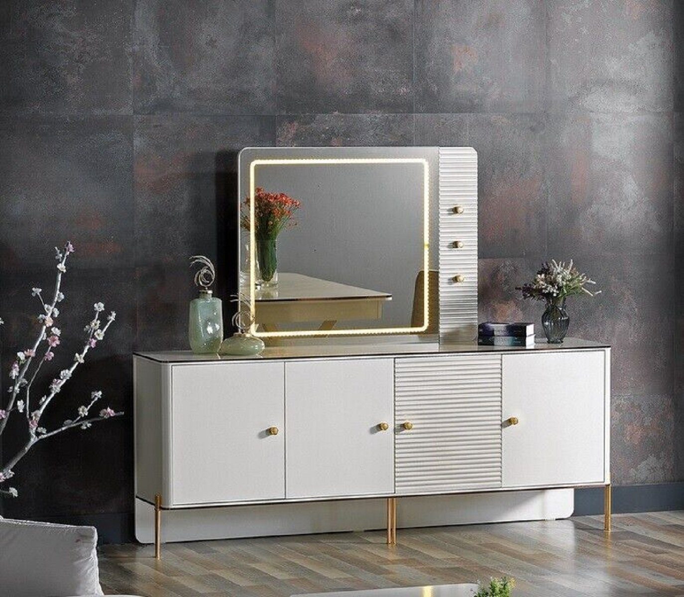 Jvmoebel Sideboard Sideboard Anrichte Luxus Garnitur Kommode Holz