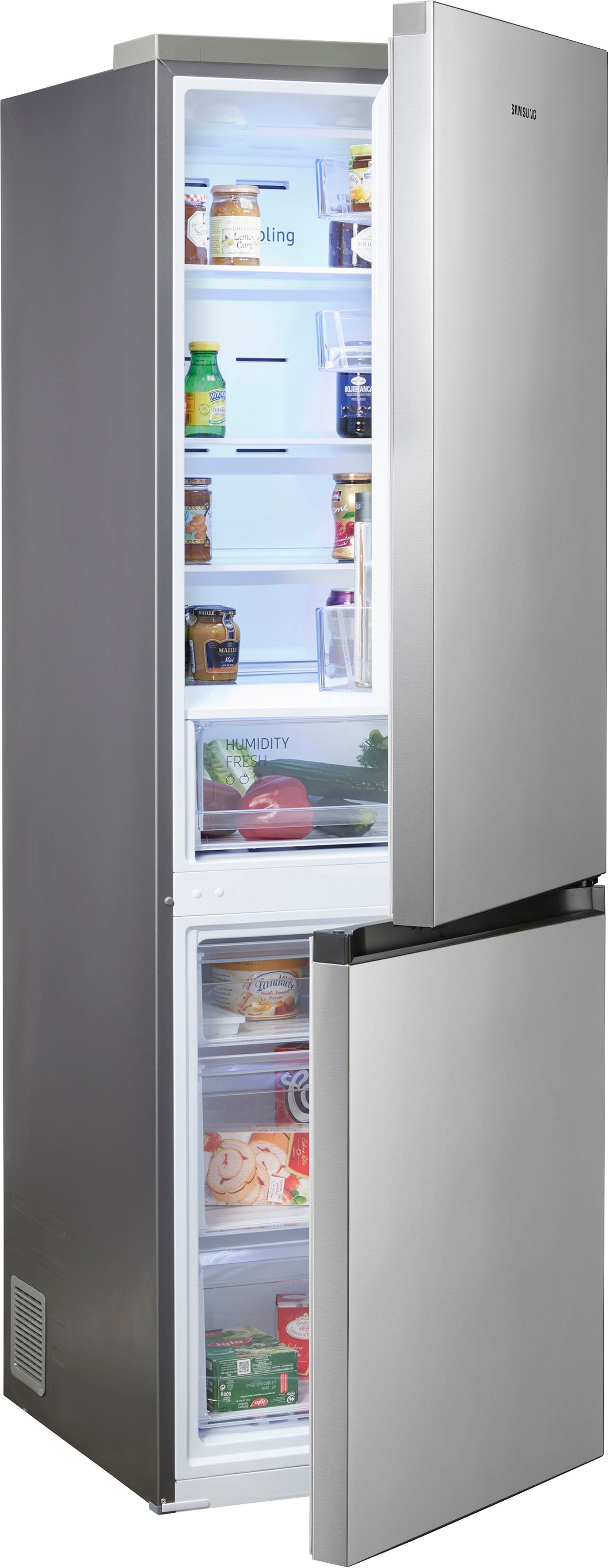 Samsung Kuhl Gefrierkombination Rl34t653dsa 185 Cm Hoch 59 5 Cm Breit