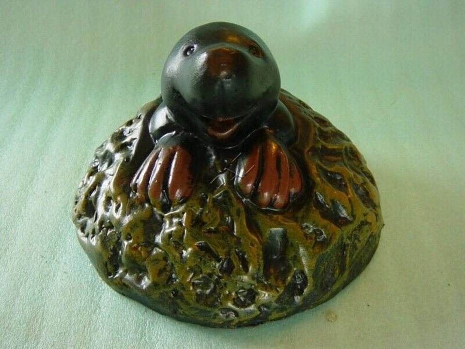 Jvmoebel Gartenfigur Design Maulwurf Figur Garten Statue Skulptur