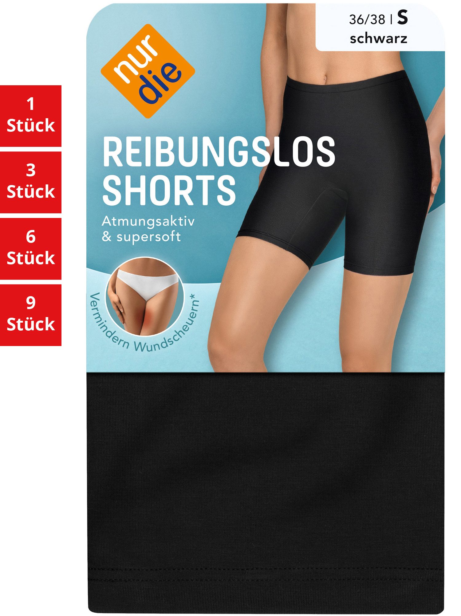 Nur Die Shorts Reibungslos Damen (1er/3er/6er/9er Pack, 1-tlg) Bermudas ...