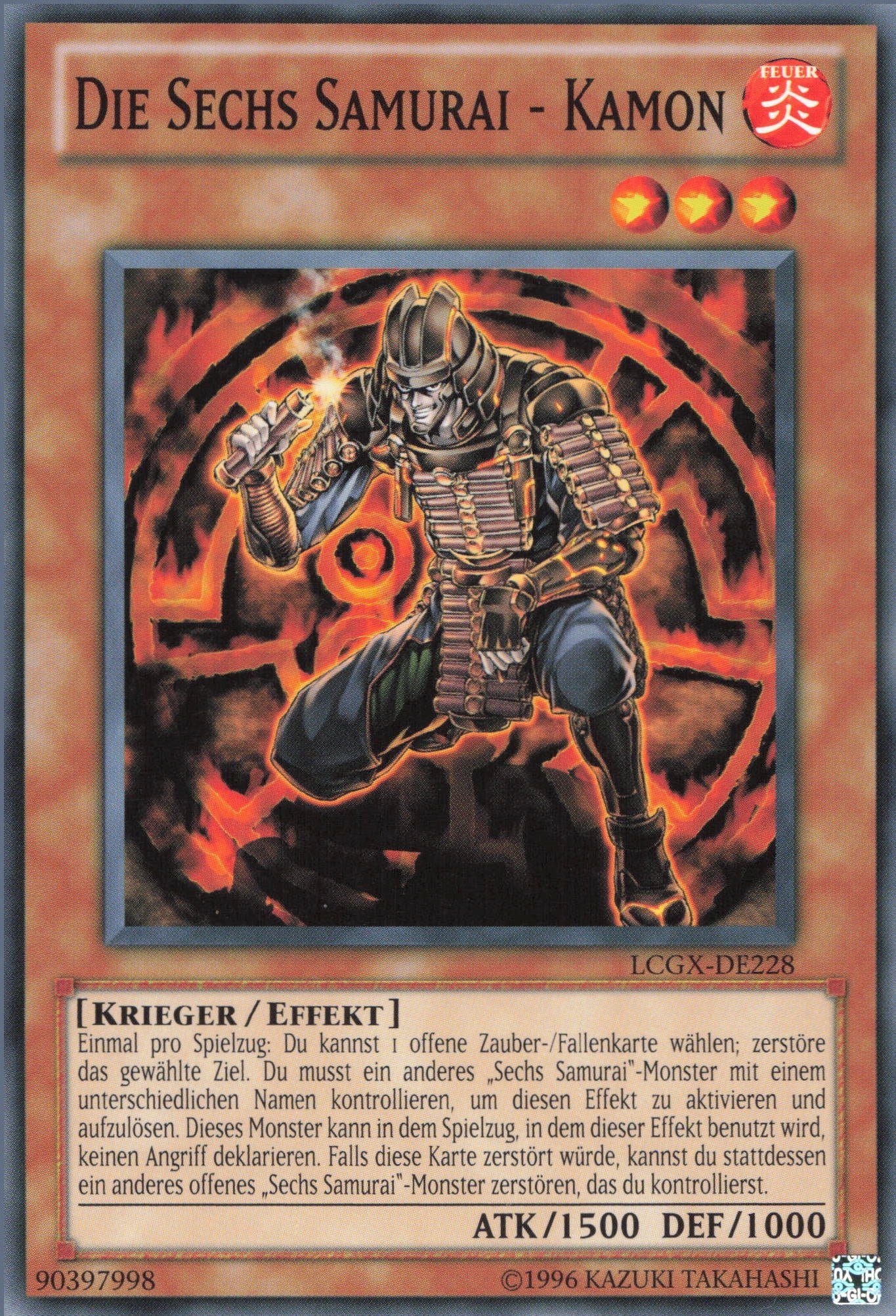 Recollectibles Sammelkarte Yugioh Karte Die Sechs Samurai Kamon Yu