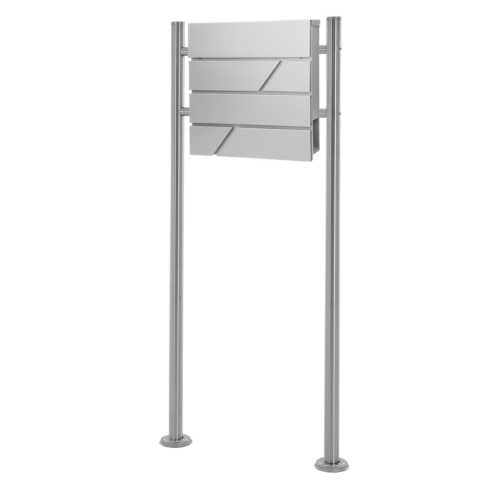 Ml Design Standbriefkasten Postkasten Mit Ständer Aus Edelstahlstahl