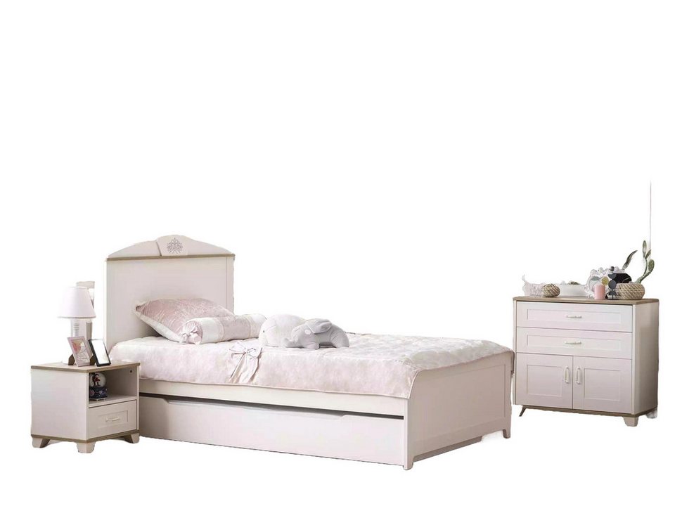 Jvmoebel Jugendzimmer Set Kinderbett Funktionsbett Neu Holzbett
