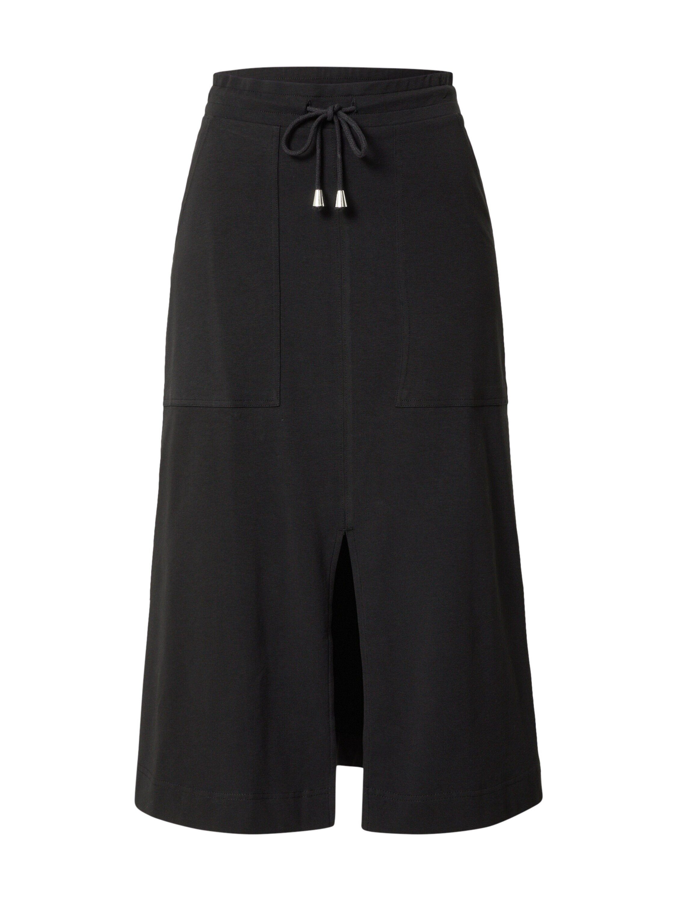 Esprit Midirock Jersey-Rock mit Kordelzug, Seitliche Eingrifftaschen