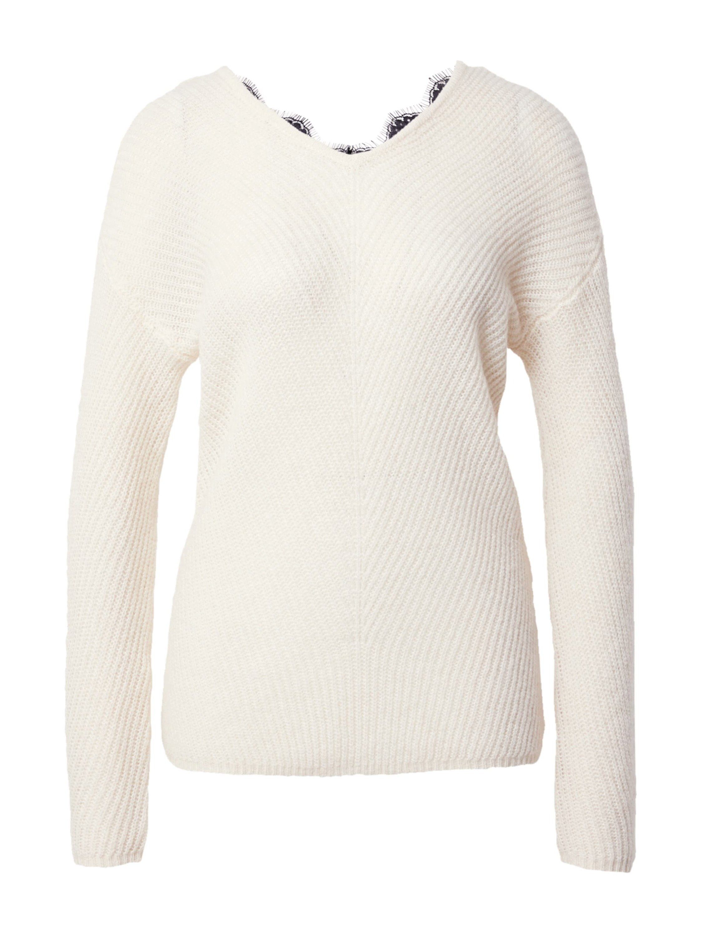 Vero Moda Strickpullover STINNA (1-tlg) Spitze, Rückenausschnitt