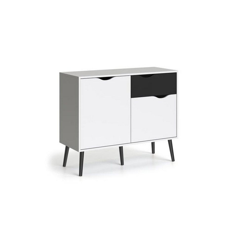 Ebuy24 Sideboard Napoli Schrank Mit 1 Schublade Und 2 Türen In Weiß