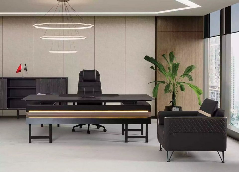 Jvmoebel Eckschreibtisch Holz Eckschreibtisch Modern Arbeitzimmer