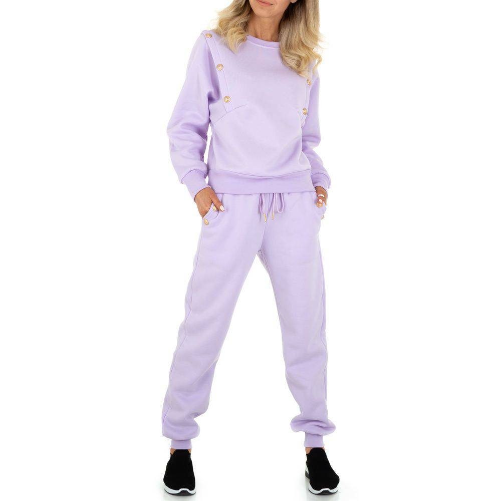 Ital Design Freizeitanzug Damen Freizeit Knopfleiste Stretch Jogging