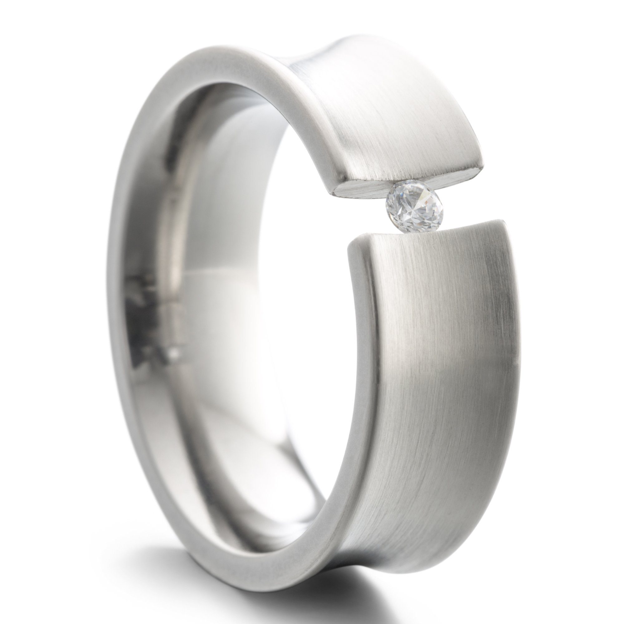 Heideman Fingerring Paari Mit Stein Strichmatt 1 Tlg Damenring Für