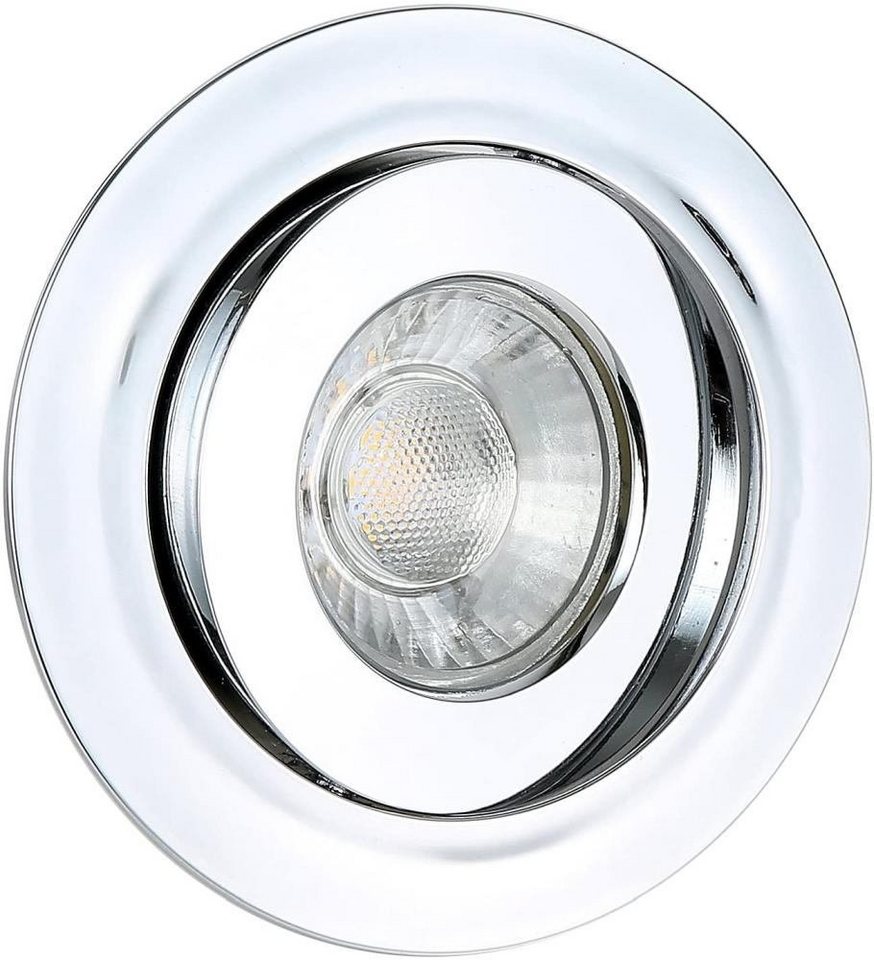Eco Light Led Deckenleuchte 8035 3 Cr Decken Einbauleuchte Plastik