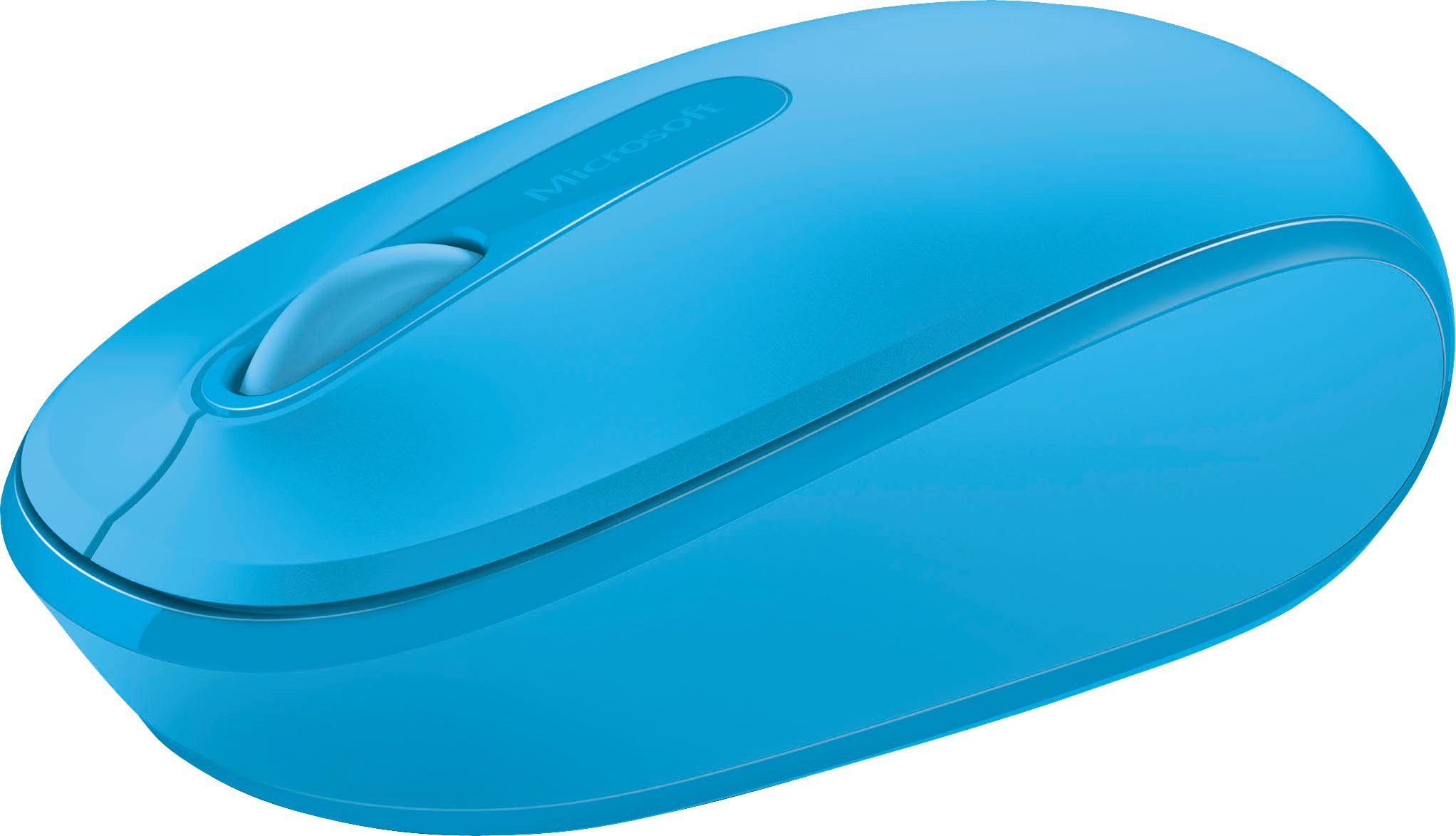 Microsoft Wireless Mobile Mouse 1850 Cyan Blue Maus (RF Wireless), PC ...